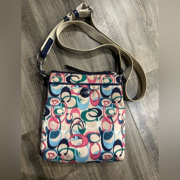 Coach | Bags | Coach Ikat Scribble Crossbody Bag | Poshmark